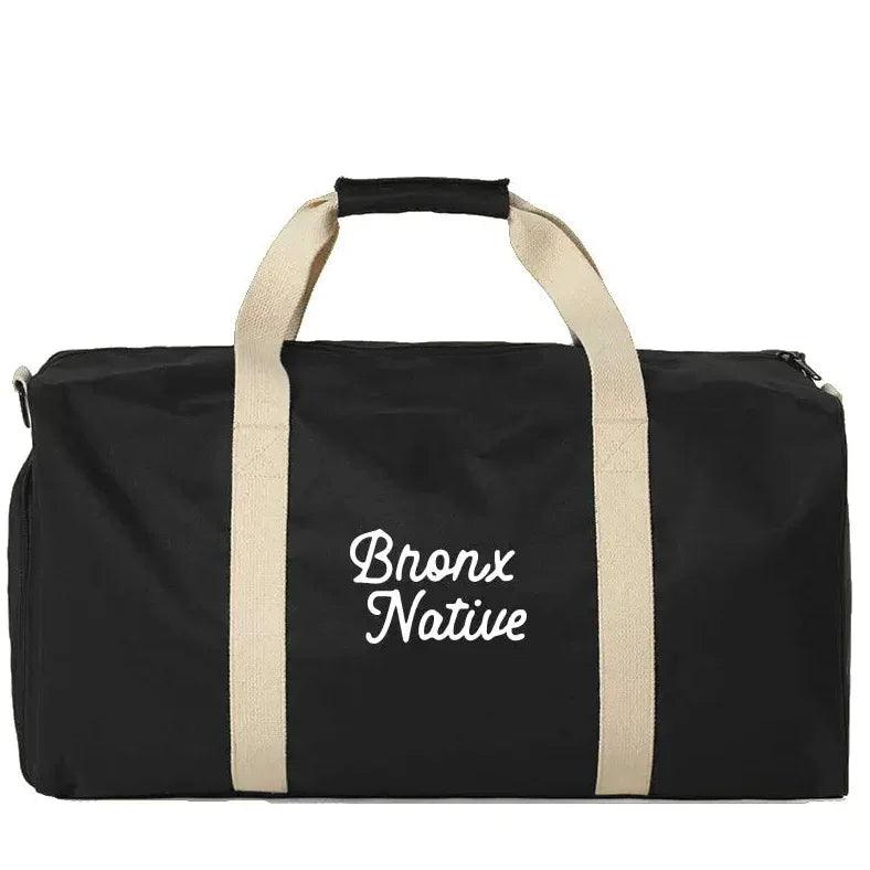 Bronx Native Classy Black Ecru Travel Bag – Bronx Native Shop
